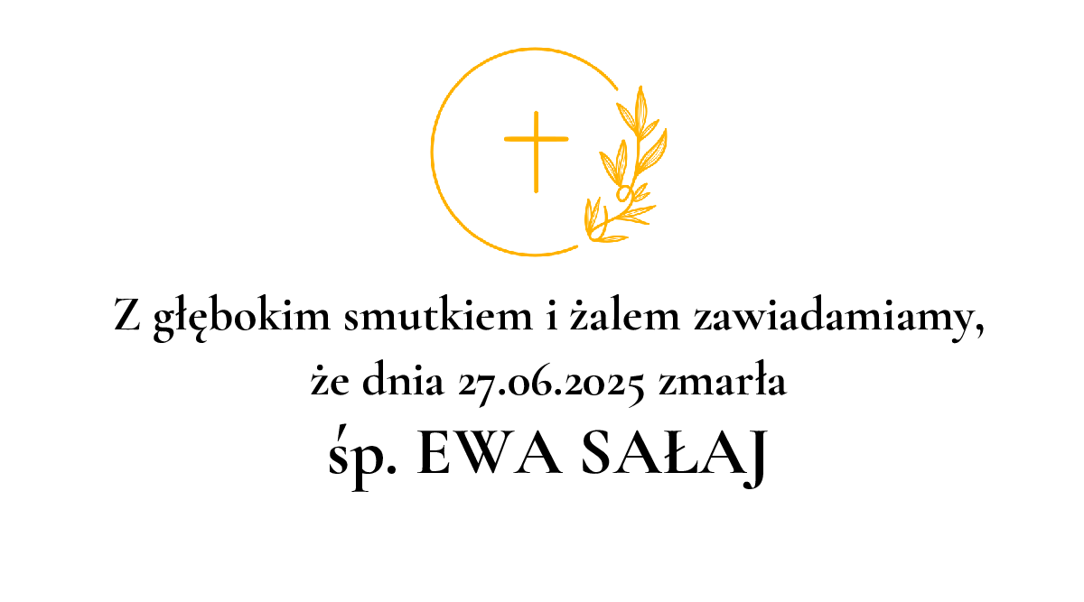 Nekrolog EWA SAŁAJ (67) - Informacja o pogrzebie